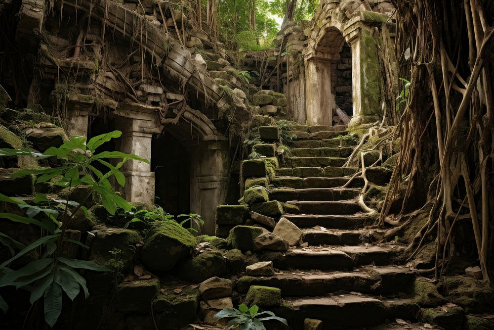 Jungle architecture vegetation rainforest. | Free Photo - rawpixel