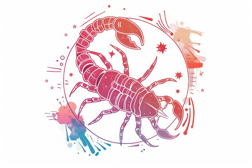 Scorpio astrological sign illustration invertebrate | Premium Photo ...
