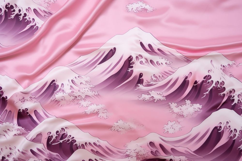 Mount Fuji pattern backgrounds satin | Free Photo - rawpixel