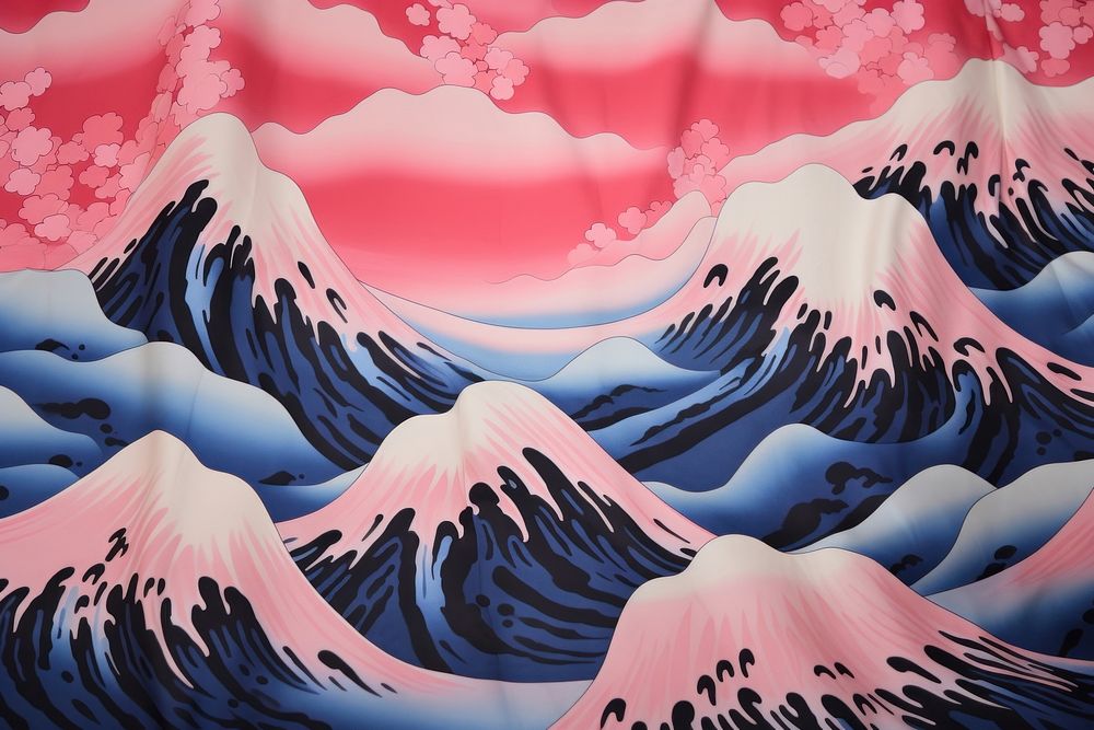 Mount Fuji pattern backgrounds nature | Free Photo - rawpixel