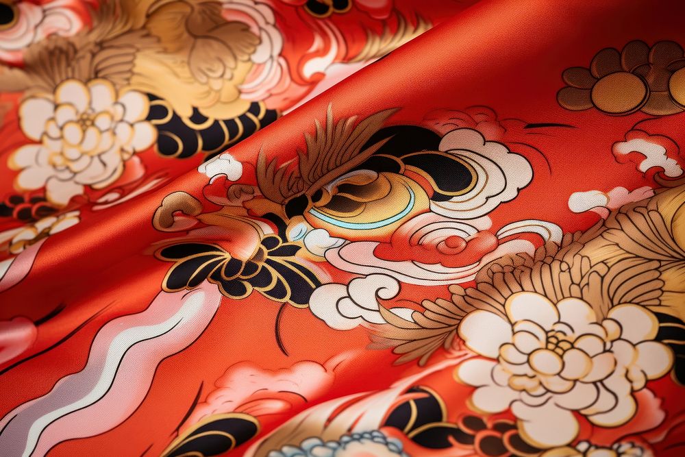 Shogun Castle pattern backgrounds satin | Premium Photo - rawpixel