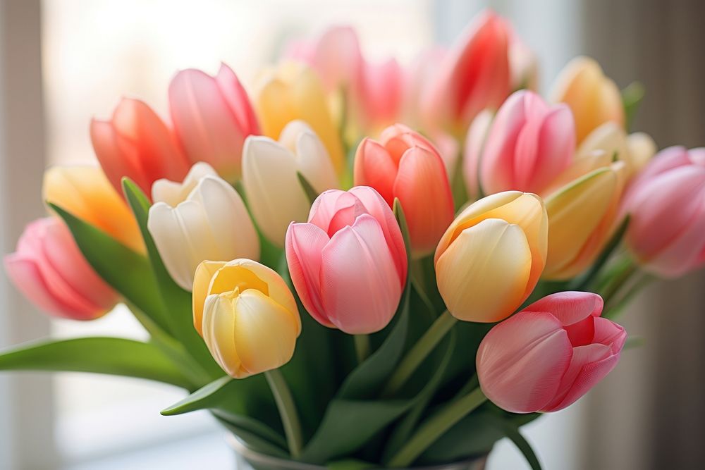 Bunch flowers tulip plant inflorescence. | Premium Photo - rawpixel