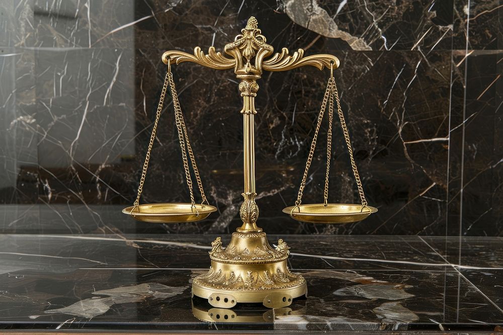 Gold brass balance scale indoors | Free Photo - rawpixel