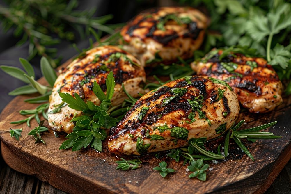 Chicken breast cilantro animal food. | Premium Photo - rawpixel