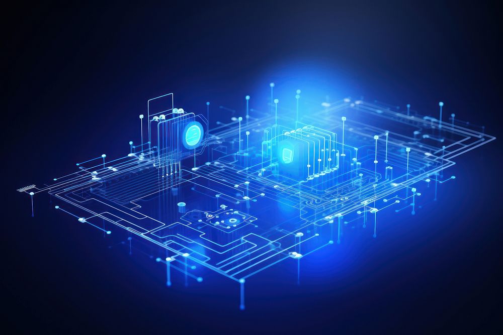 Technology 3D icon blueprint diagram. | Free Photo Illustration - rawpixel