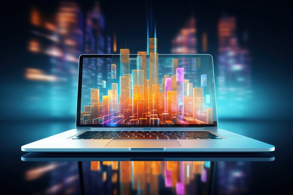 Digital chrome background electronics computer | Free Photo ...