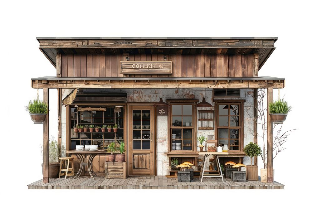 Coffee shop architecture building outdoors. | Premium Photo - rawpixel