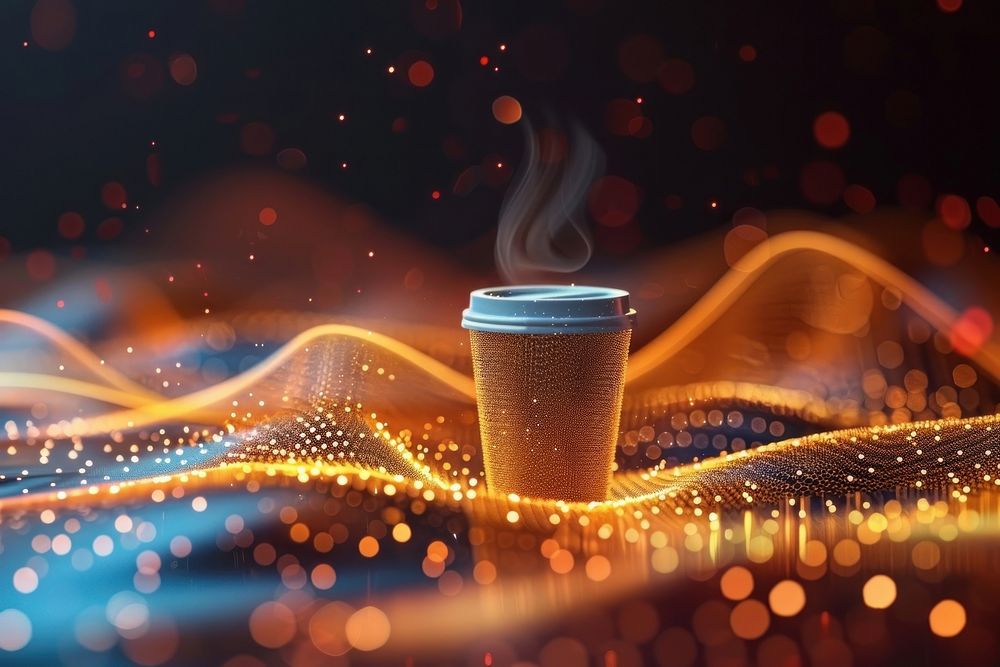Abstract background coffee drink cup. | Premium Photo Illustration ...