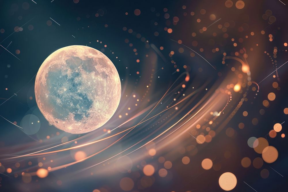 Abstract background moon backgrounds futuristic. | Free Photo ...