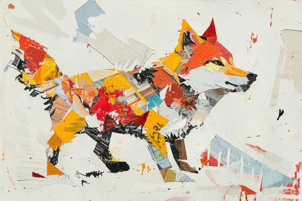 Art painting collage representation. | Premium Photo Illustration ...