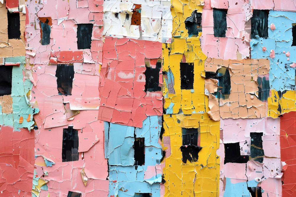 Buildings collage art architecture | Free Photo Illustration - rawpixel