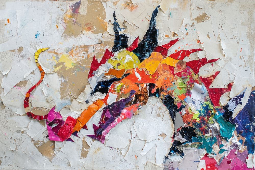 Art abstract painting collage | Free Photo Illustration - rawpixel