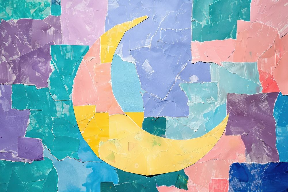 Moon art abstract painting. | Premium Photo Illustration - rawpixel