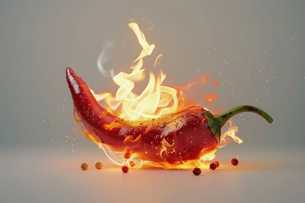 Realistic chili fire plant food | Free Photo - rawpixel