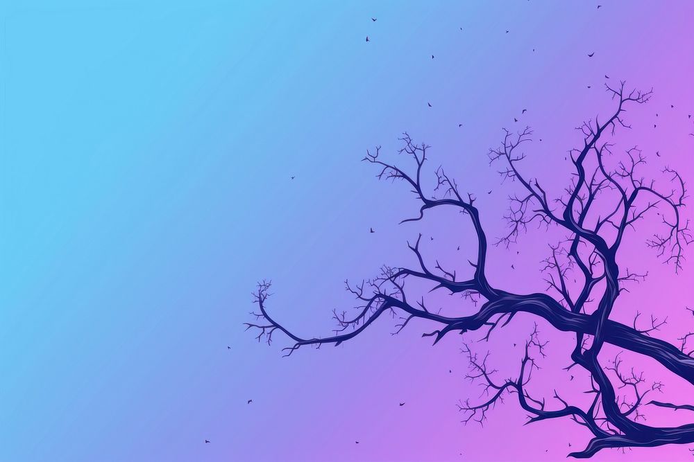 Tree branch purple backgrounds outdoors. | Premium Photo Illustration ...