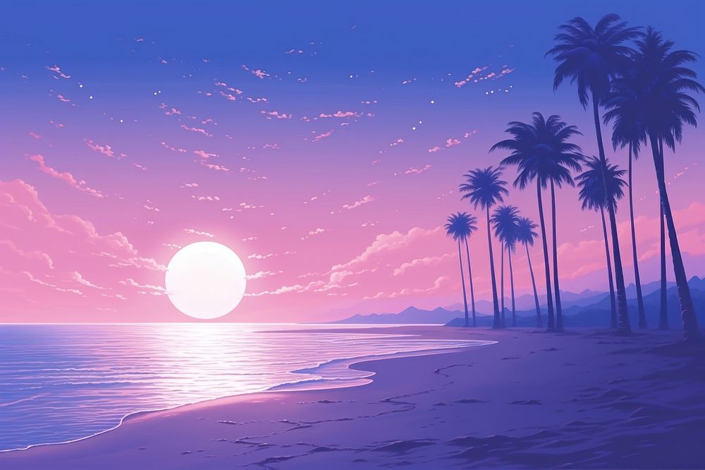 California beach landscape outdoors horizon. | Premium Photo ...