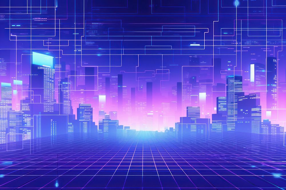 Computer backgrounds purple blue. | Premium Photo Illustration - rawpixel