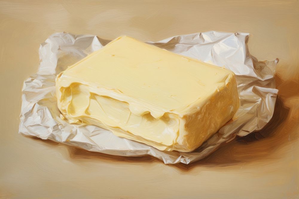 Close pale butter wrapper food | Premium Photo Illustration - rawpixel