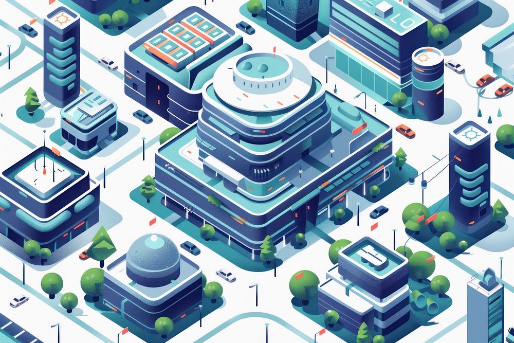 Wide modern smart city building | Premium Photo Illustration - rawpixel