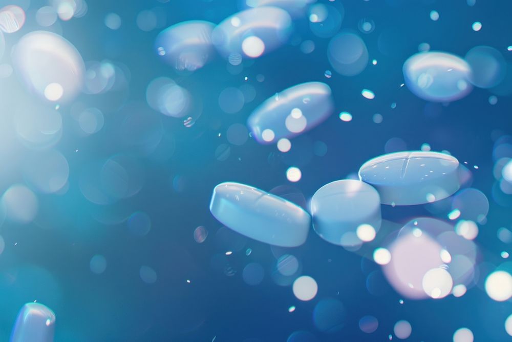 Abstract background backgrounds blue pill. | Premium Photo Illustration ...