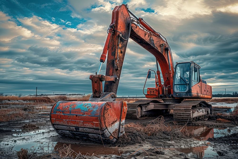 Construction backhoe development machinery. | Premium Photo - rawpixel