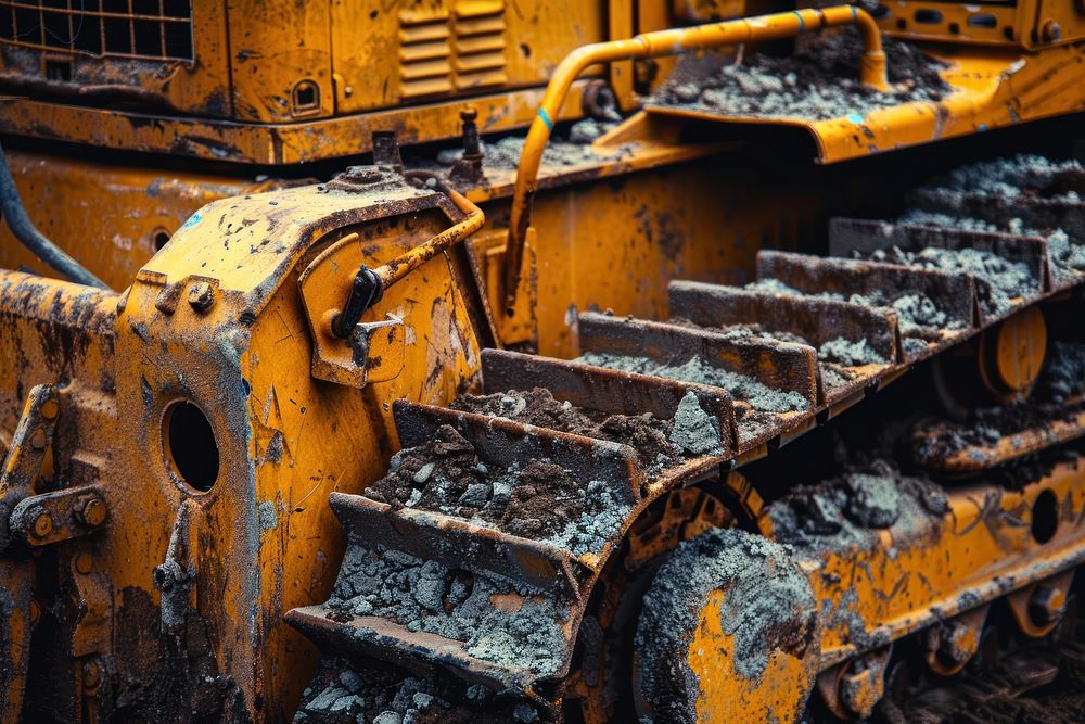 Construction bulldozer rust deterioration machinery. | Free Photo - rawpixel
