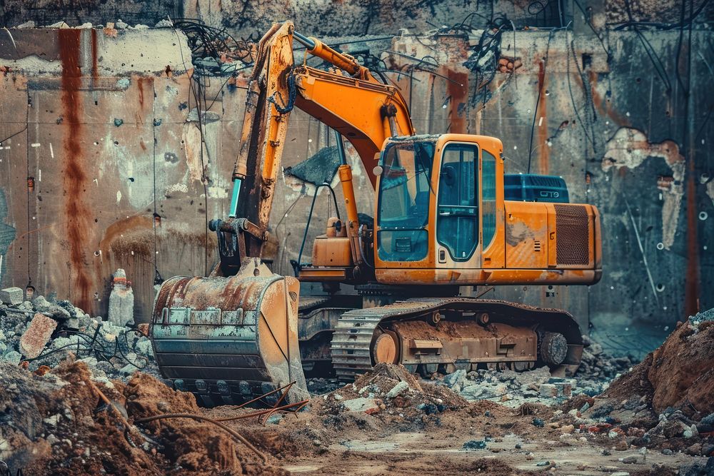 Construction equipment vehicle transportation. | Premium Photo - rawpixel