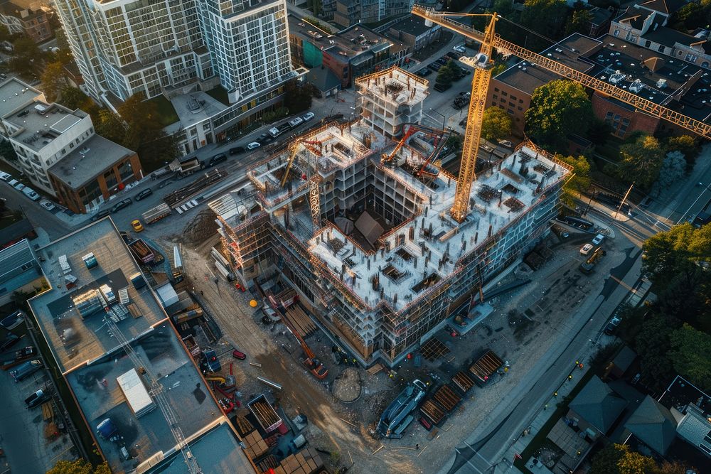 Construction whole building architecture cityscape | Premium Photo ...