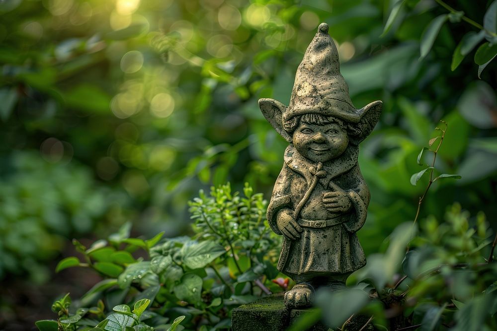 Photo elf statue sculpture figurine | Free Photo - rawpixel