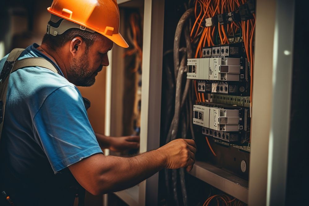 Engineer fixing electric box construction | Premium Photo - rawpixel