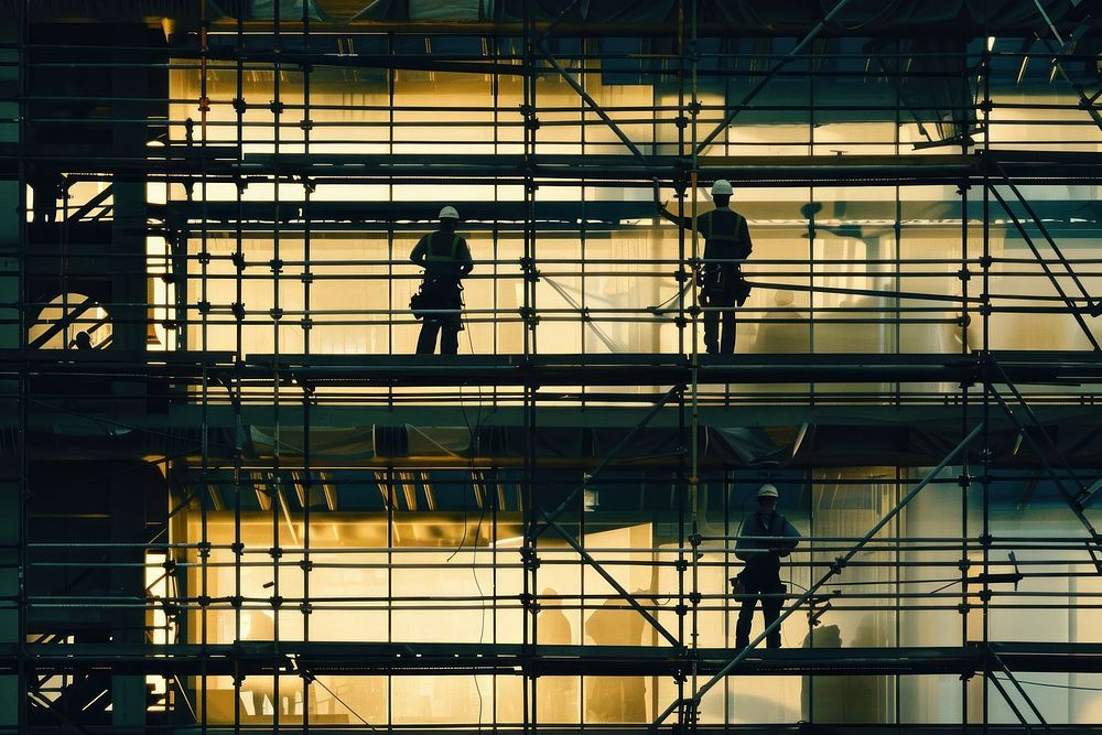 People working construction building scaffolding | Free Photo - rawpixel