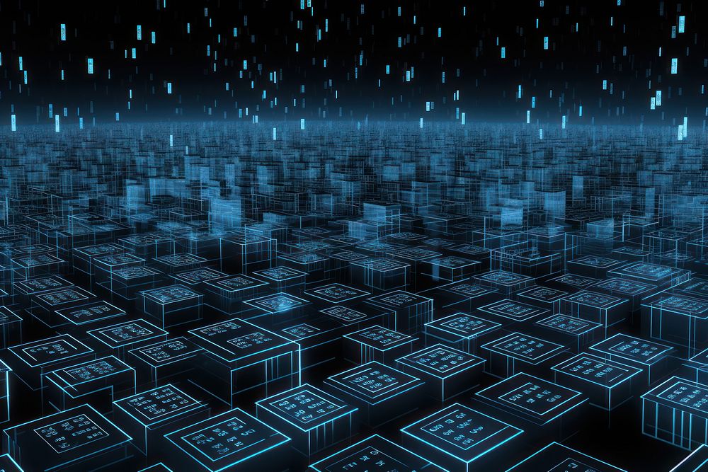 3D visualization technology architecture illuminated | Premium Photo ...