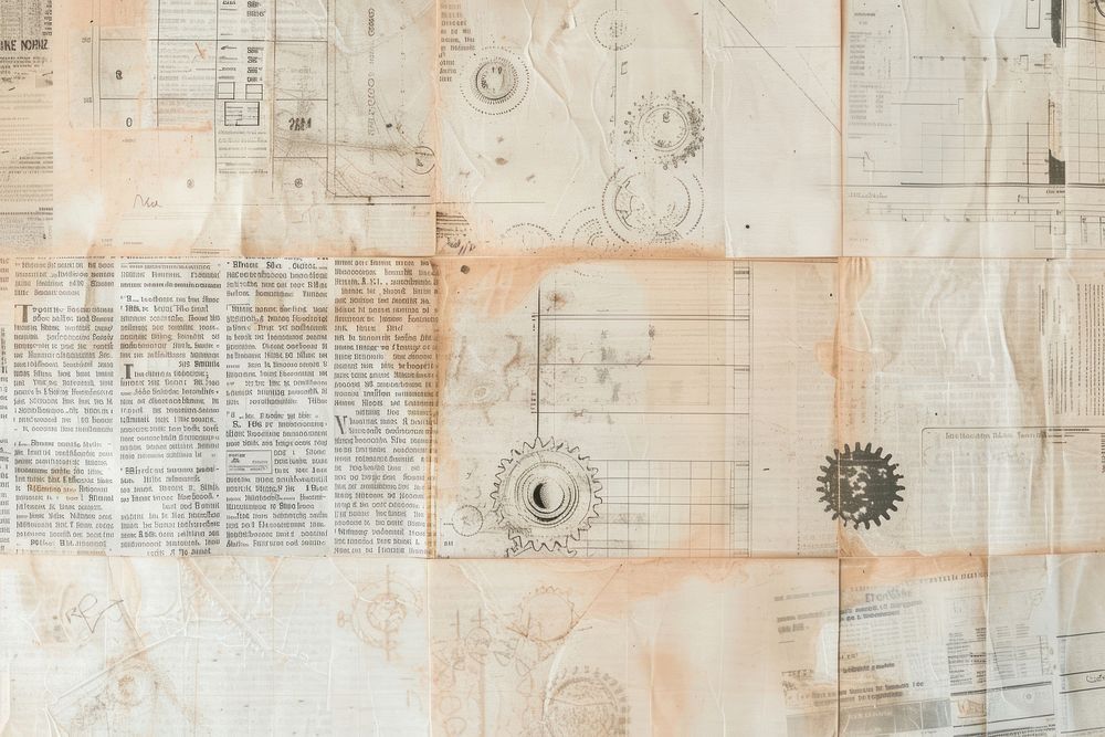 Gears cogs ephemera border backgrounds | Premium Photo Illustration ...