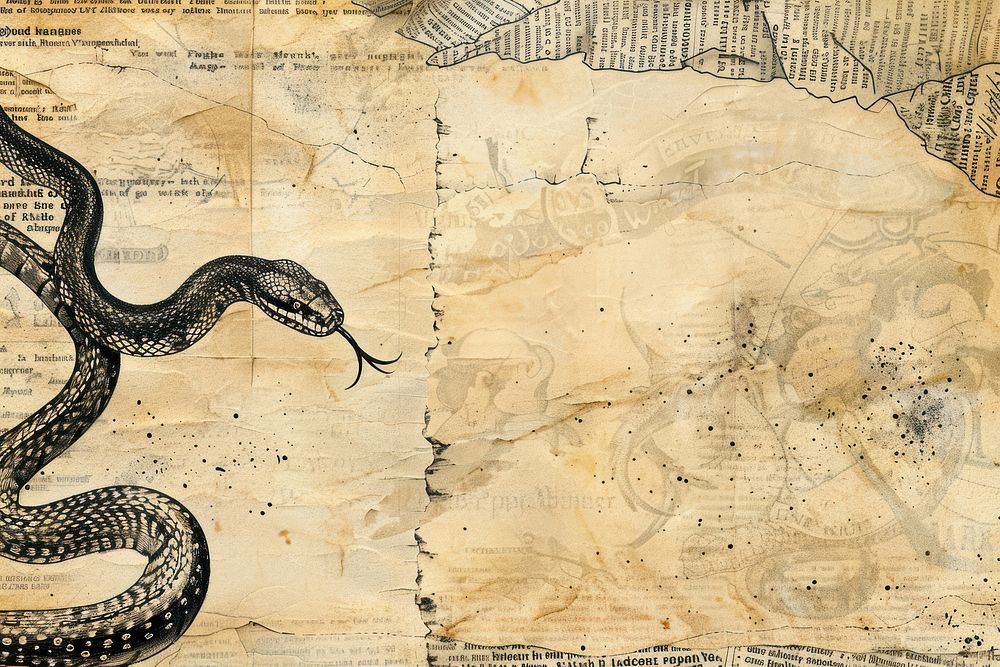 Snake ephemera border backgrounds reptile | Free Photo Illustration ...