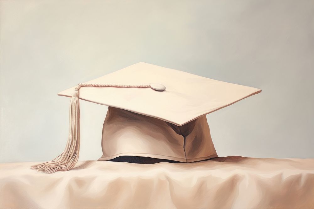 Close pale graduation hat painting | Premium Photo Illustration - rawpixel