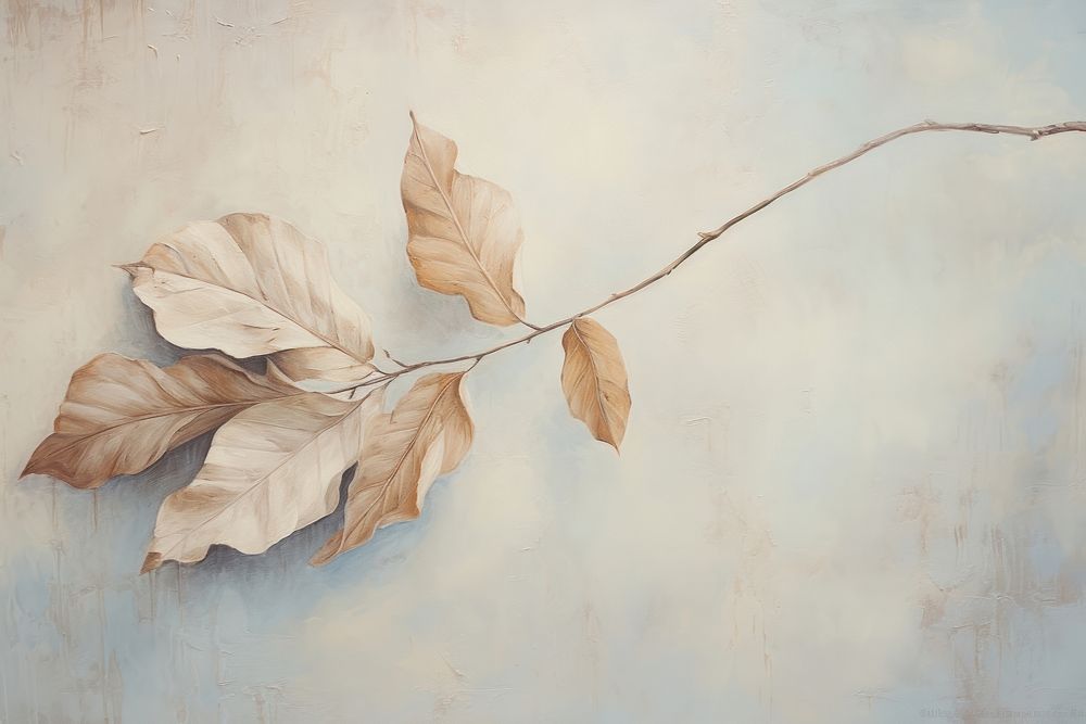 Close pale Leaf painting leaf | Premium Photo Illustration - rawpixel