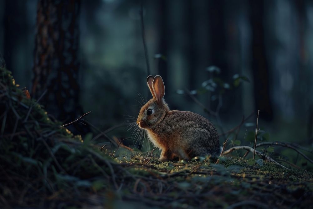 Wild rabbit rodent animal mammal. | Free Photo - rawpixel