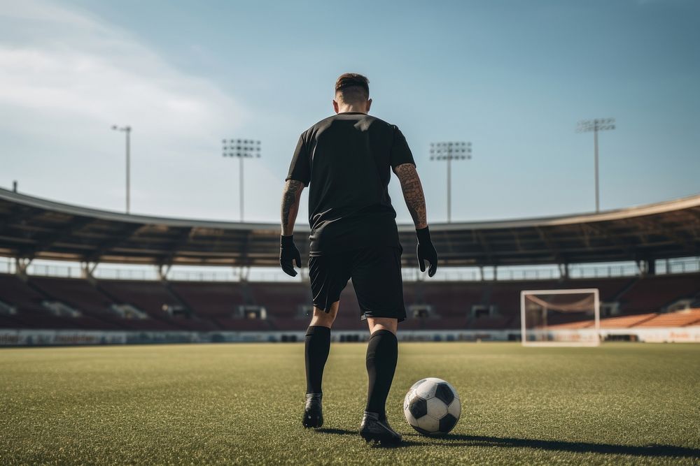 Young man playing soccer football | Free Photo - rawpixel