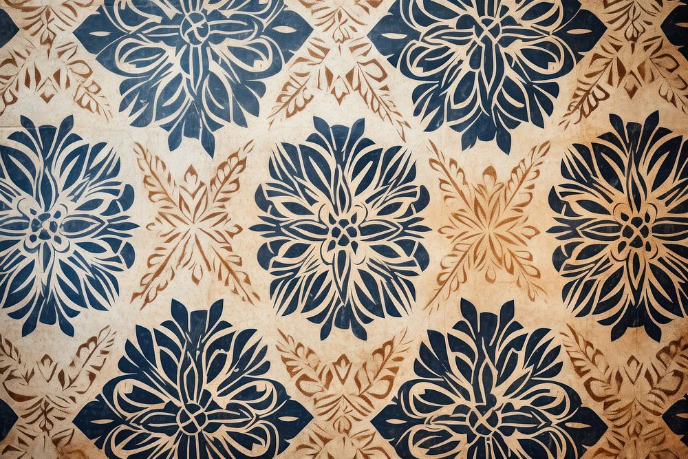 Block print pattern backgrounds wallpaper | Free Photo - rawpixel