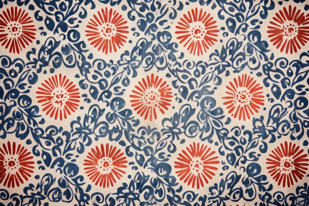Block print pattern backgrounds wallpaper | Premium Photo - rawpixel
