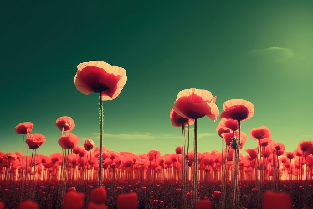 Photo poppy forest landscape outdoors | Premium Photo - rawpixel