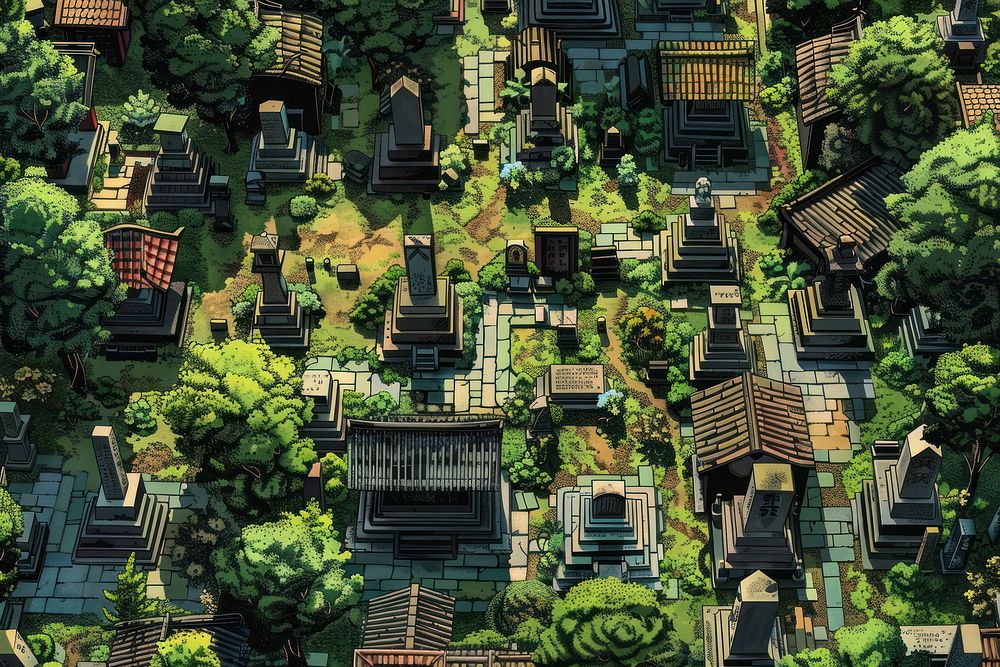 Graveyard neighborhood architecture vegetation. | Free Photo ...