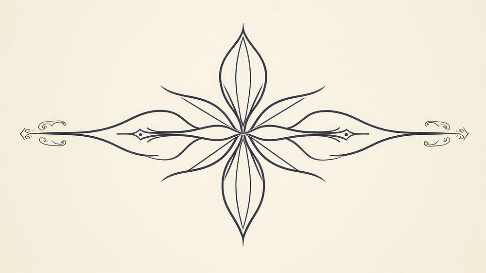 Snowflake divider ornament art graphics | Free Photo Illustration ...