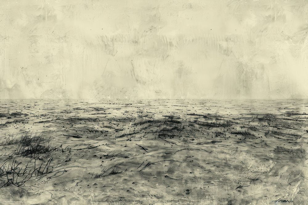 Desert etching texture art painting. | Free Photo Illustration - rawpixel