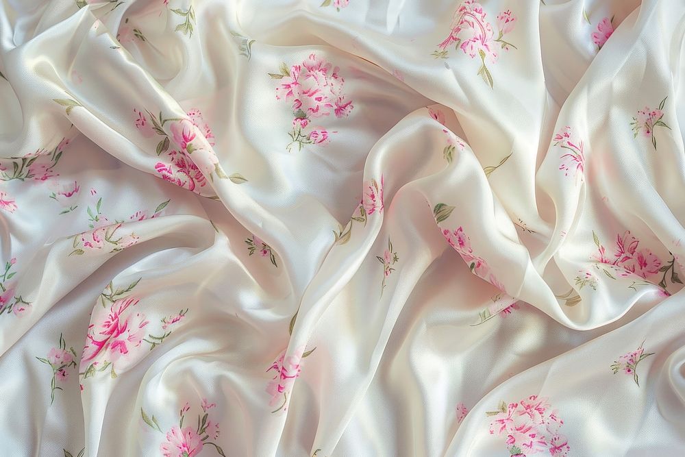 Floral pattern Satin fabric person | Free Photo - rawpixel