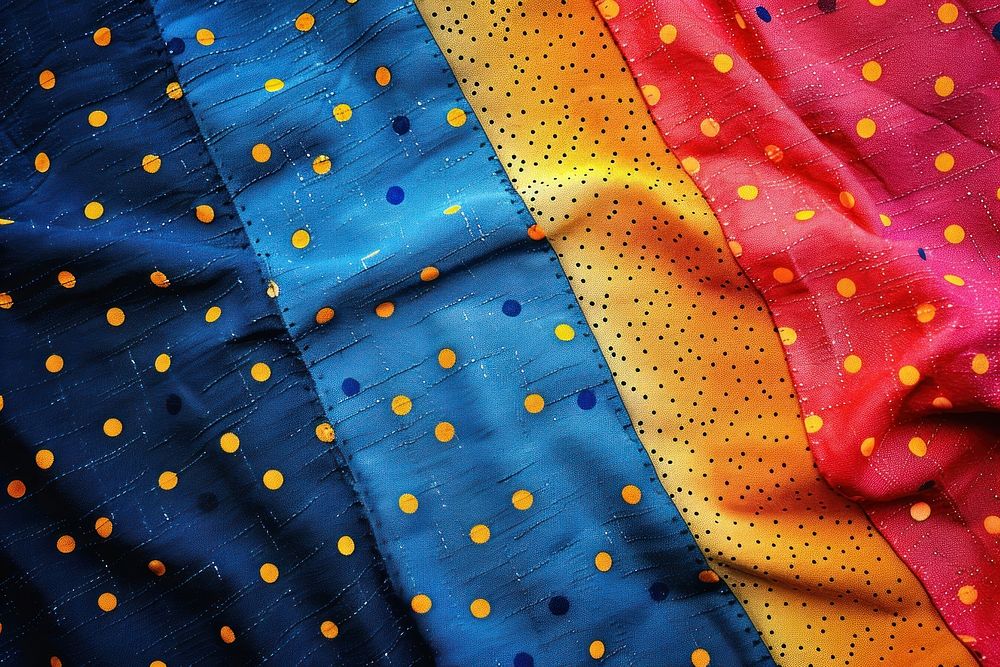 Polka dot gradient pattern quilt | Free Photo - rawpixel