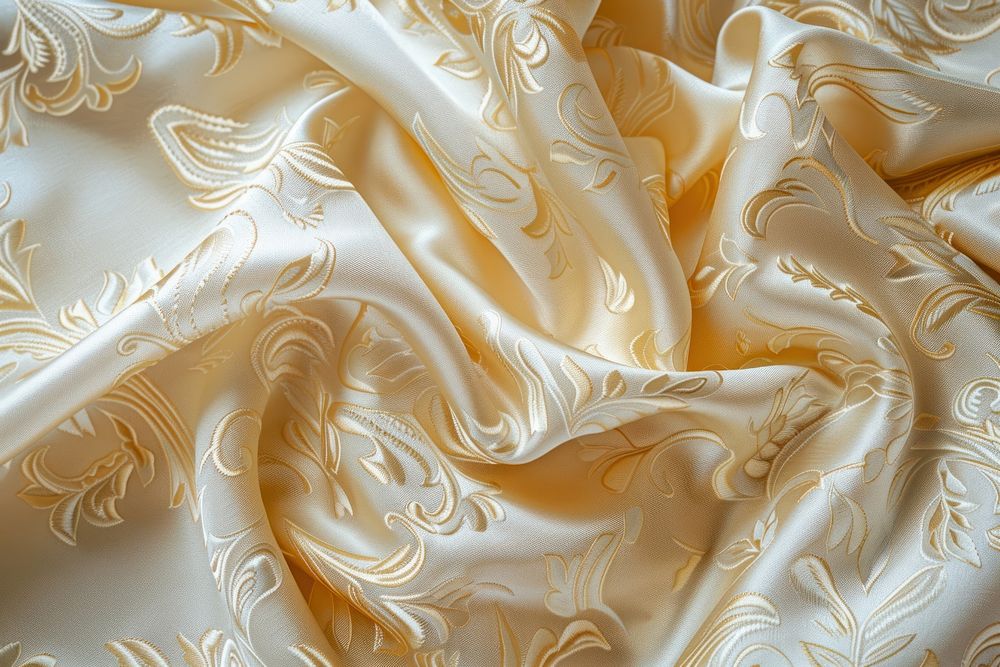 Vintage pattern pattern Satin fabric | Free Photo - rawpixel