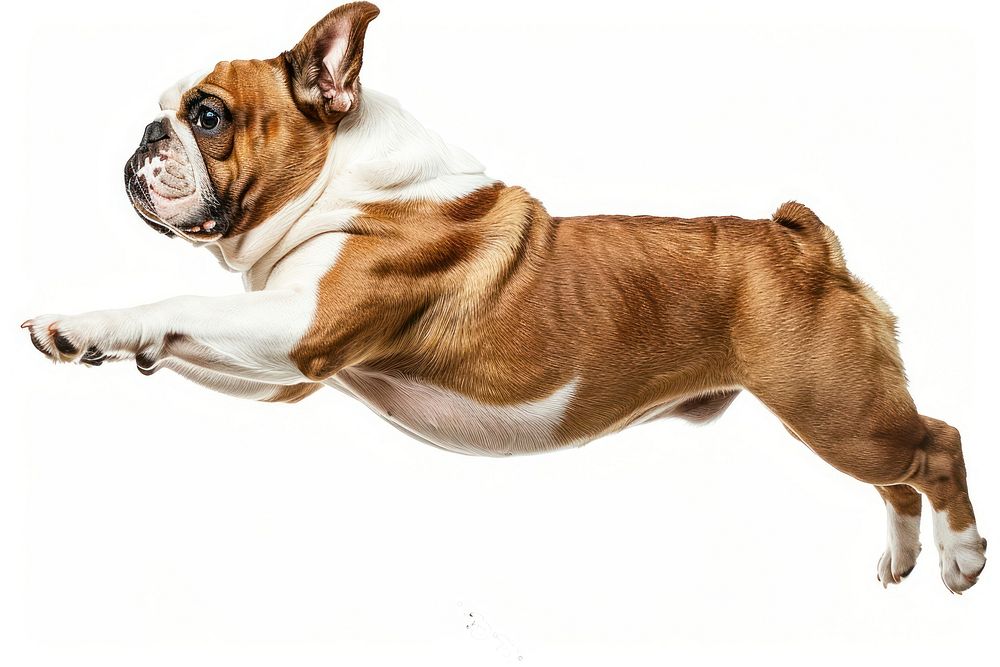 Bulldog jumping bulldog animal canine. | Free Photo - rawpixel