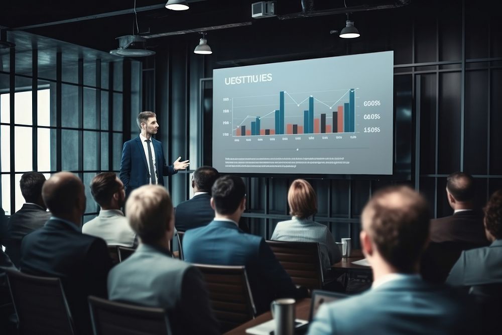 Presentation screen room architecture accessories. | Premium Photo ...