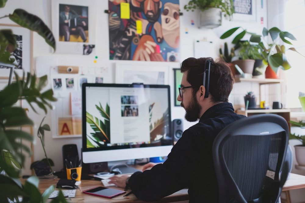 Graphic designer electronics furniture hardware. | Free Photo - rawpixel